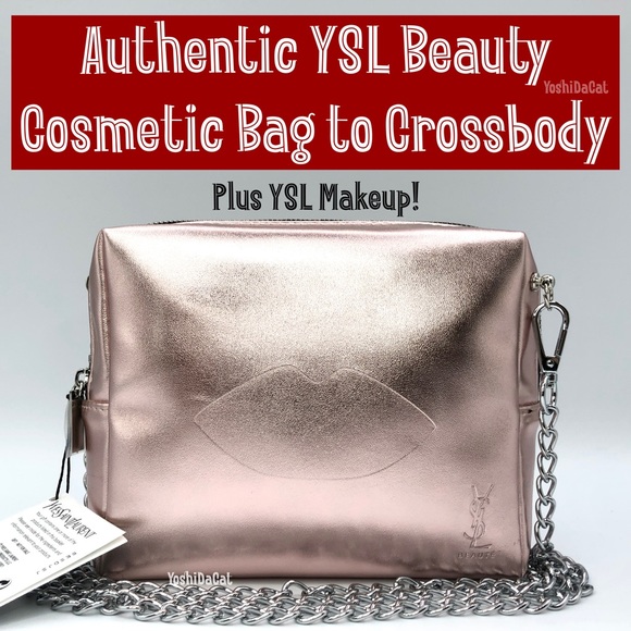 Yves Saint Laurent | Bags | Ysl Beauty Cosmetic Pouch To Crossbody ...